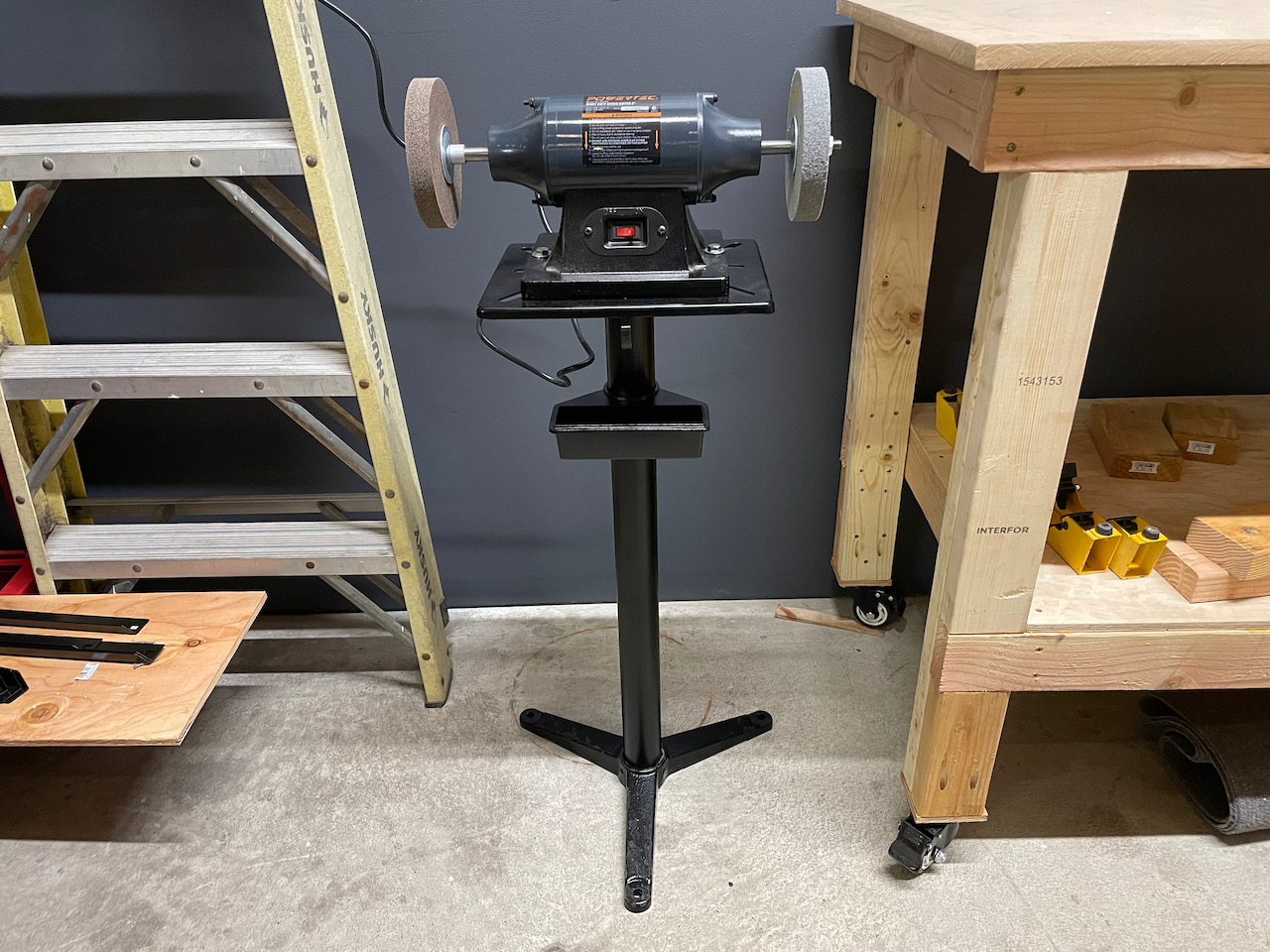 bench grinder stand – Building N679PG